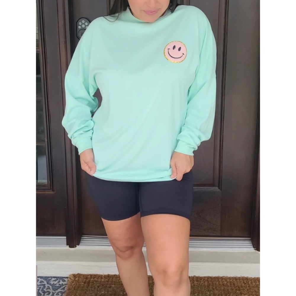 Simply Southern Sparkle Live Happy Long Sleeve Jersey… - Gem